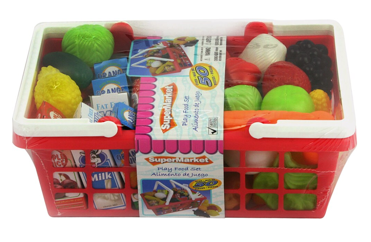 Gigo 40+Pcs. Supermarket Play Food Playset – Shepher