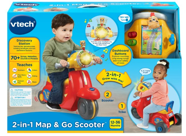 Vtech Vtech® 2-In-1 Map & Go Moped™ – Shepher